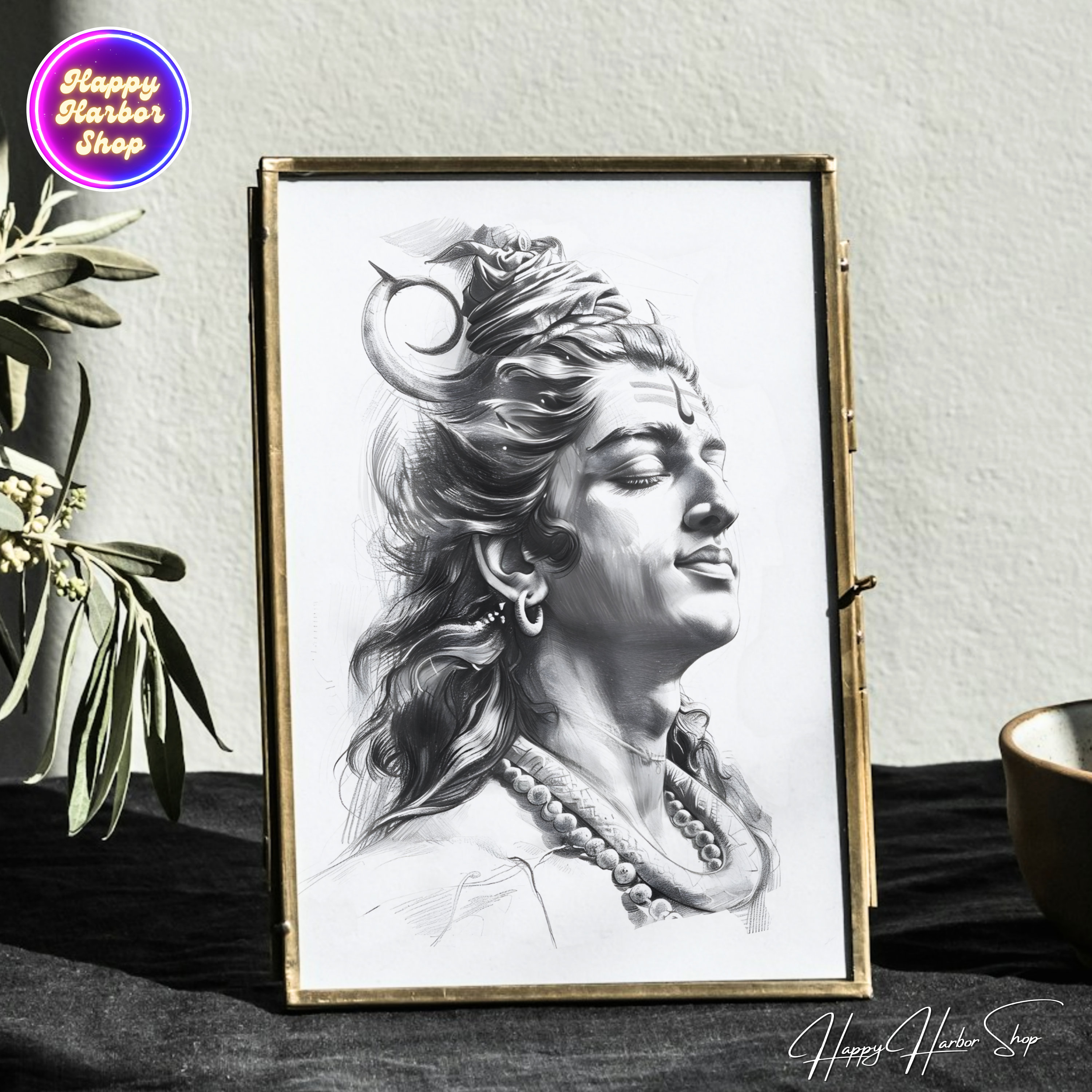 LORD SHIVA Printable Art Shiva God Indian Traditional Shiva Artwork ...