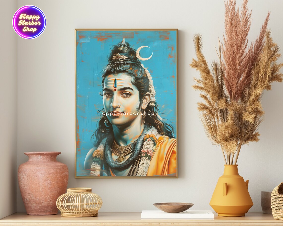 Shiva Painting, Hindu God Art, Lord Shiva Art, Hindu Deity Adiyogi ...
