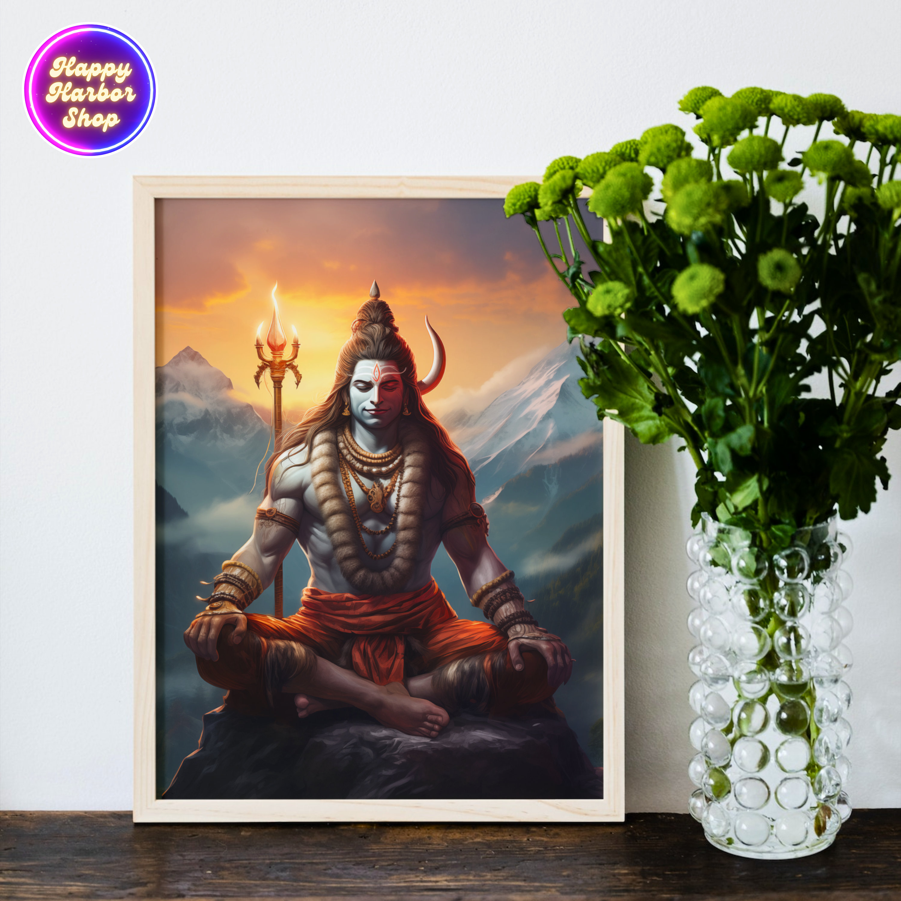 LORD SHIVA PAINTING Shiva Canvas Art Traditional Lord Shiva Art Hindu ...