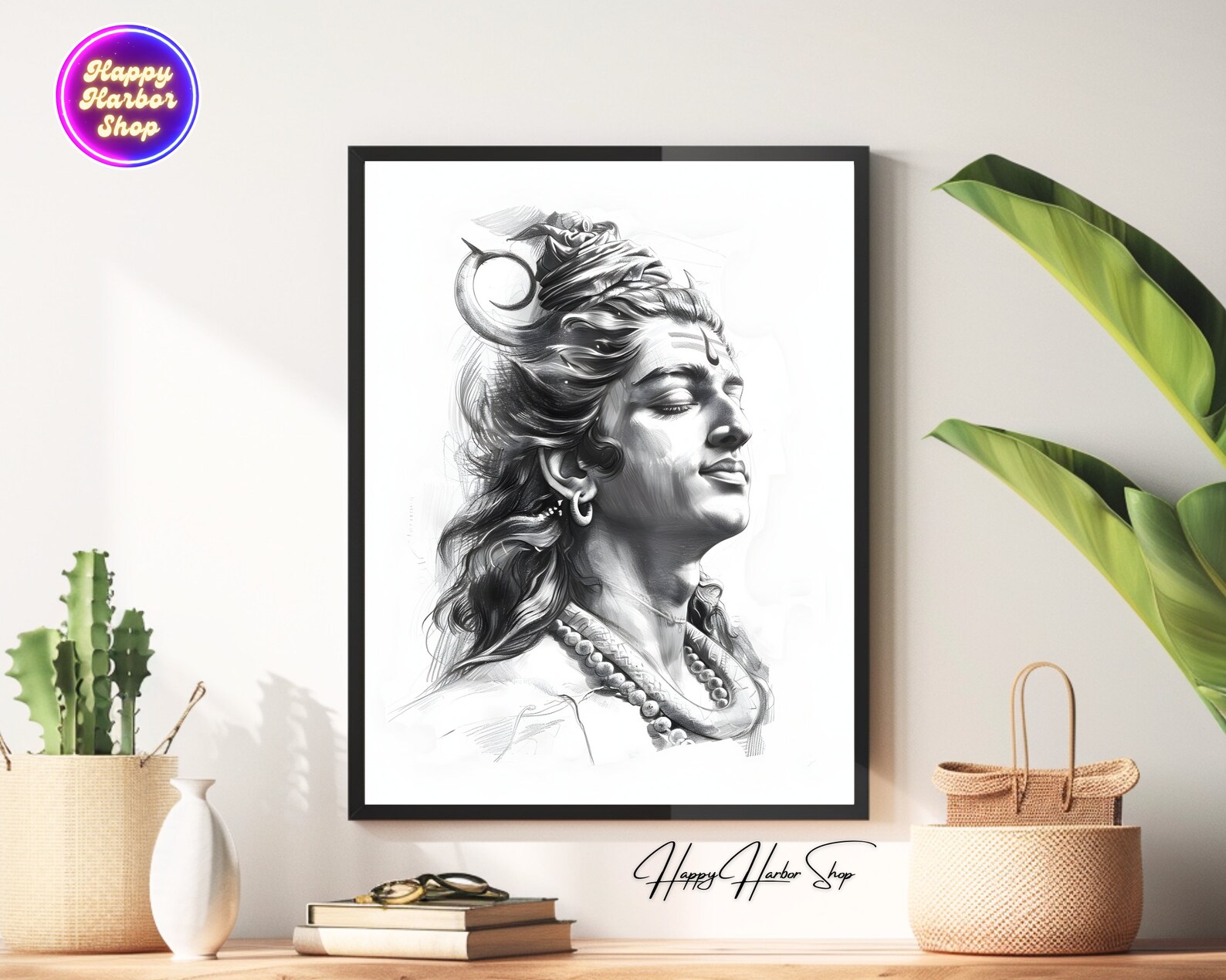 LORD SHIVA Printable Art Shiva God Indian Traditional Shiva Artwork ...