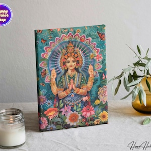 Durga Poster, Hindu Goddess Durga Painting, Durga Print, Traditional ...