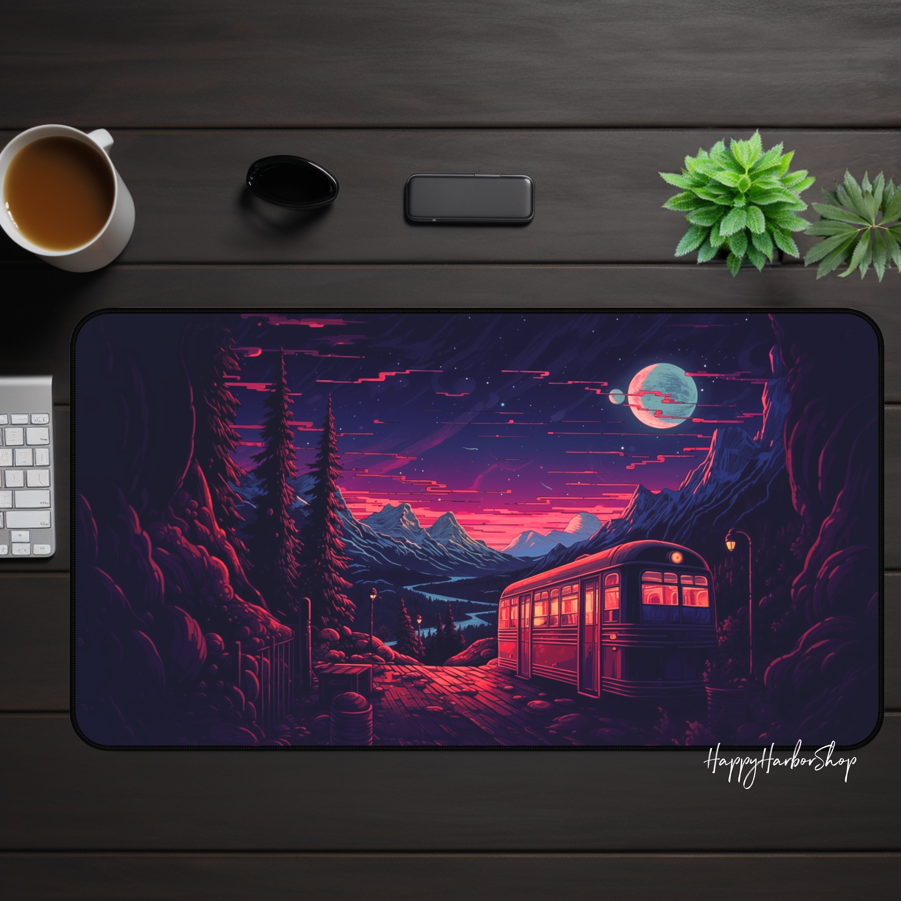 Lofi Desk Mat, Gothic Desk Mat, Dark Anime Desk Mat, Moody Gaming Mouse ...