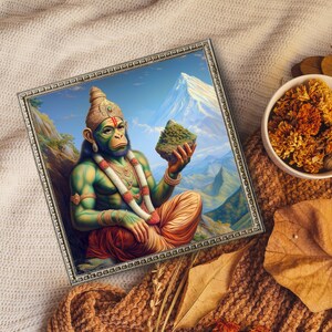 Hanuman Wall Art Lord Hanuman Painting Hanuman Print, Hanuman Chalisa ...