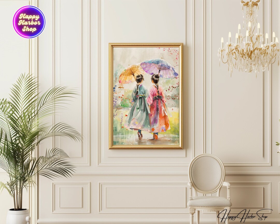 Chinese Painting, East Asian Wall Decor, Chinese Canvas Travel Gift - Etsy
