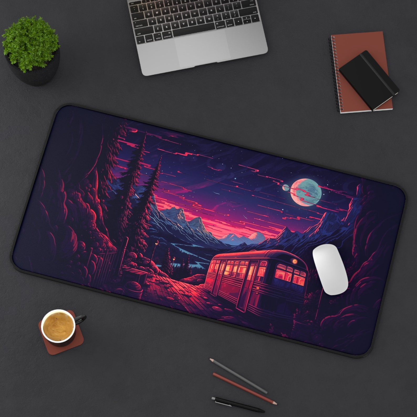Lofi Desk Mat, Gothic Desk Mat, Dark Anime Desk Mat, Moody Gaming Mouse ...