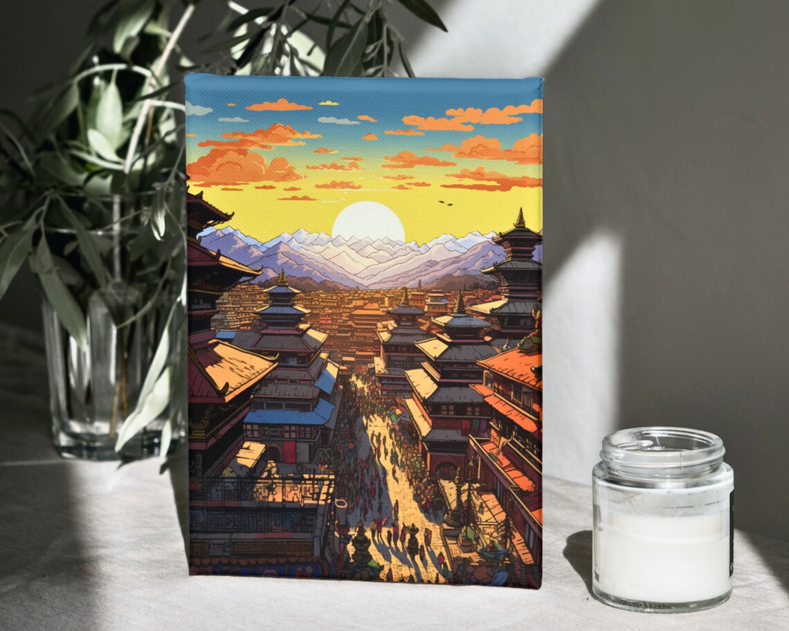 Kathmandu Print, Limited Edition Nepal Travel Poster, Kathmandu ...