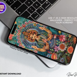 Durga Poster, Hindu Goddess Durga Painting, Durga Print, Traditional ...