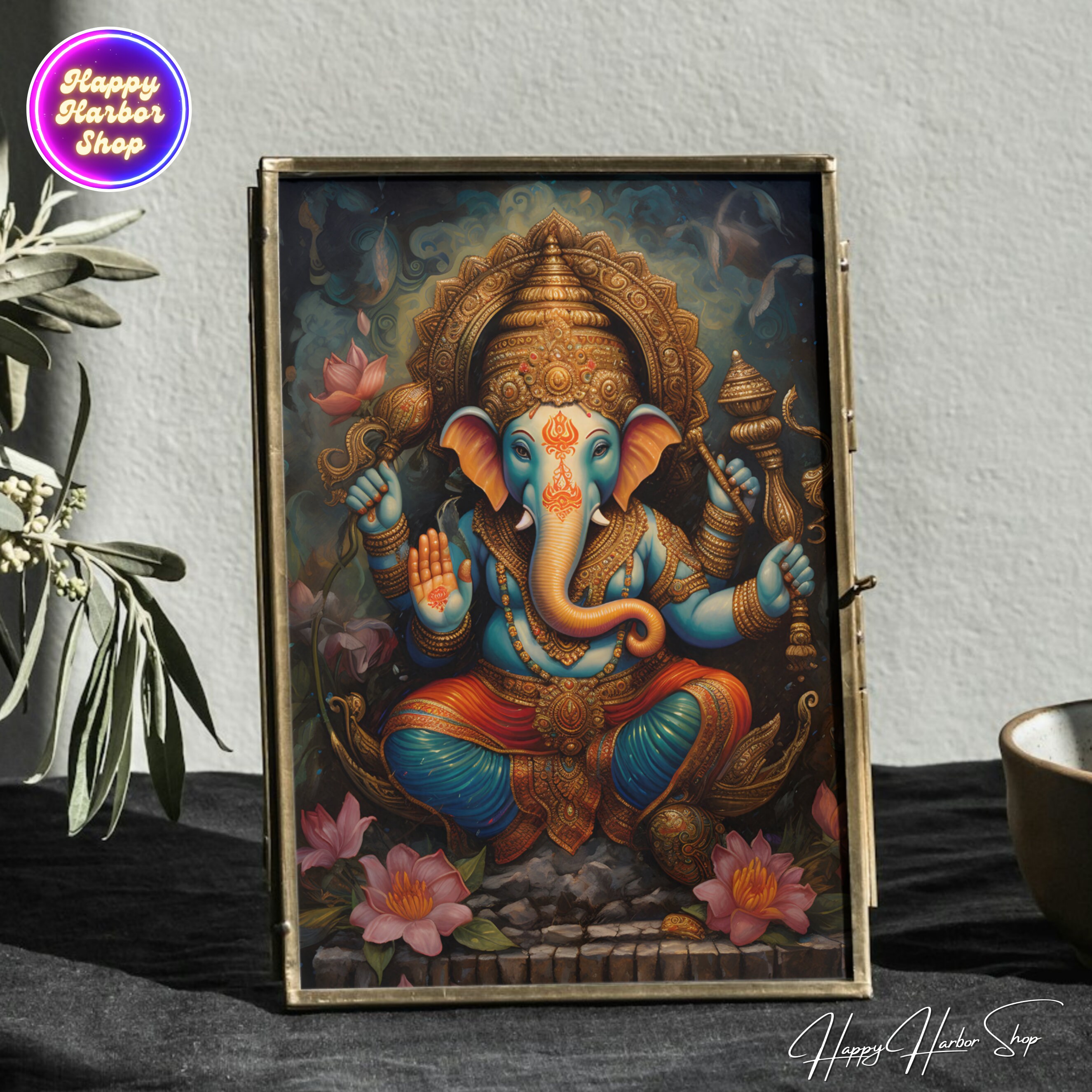 Ganesha Wall Art, Lord Ganesh Painting, Hindu God Ganesha, Hindu Wall ...