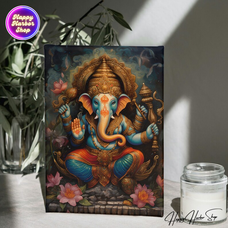 Ganesha Wall Art, Lord Ganesh Painting, Hindu God Ganesha, Hindu Wall ...