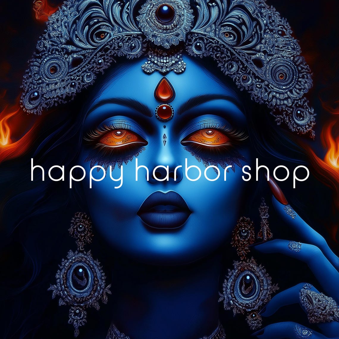 KALI Wall Art Goddess Kali Maa Hindu God Painting, Indian Deity Photo ...