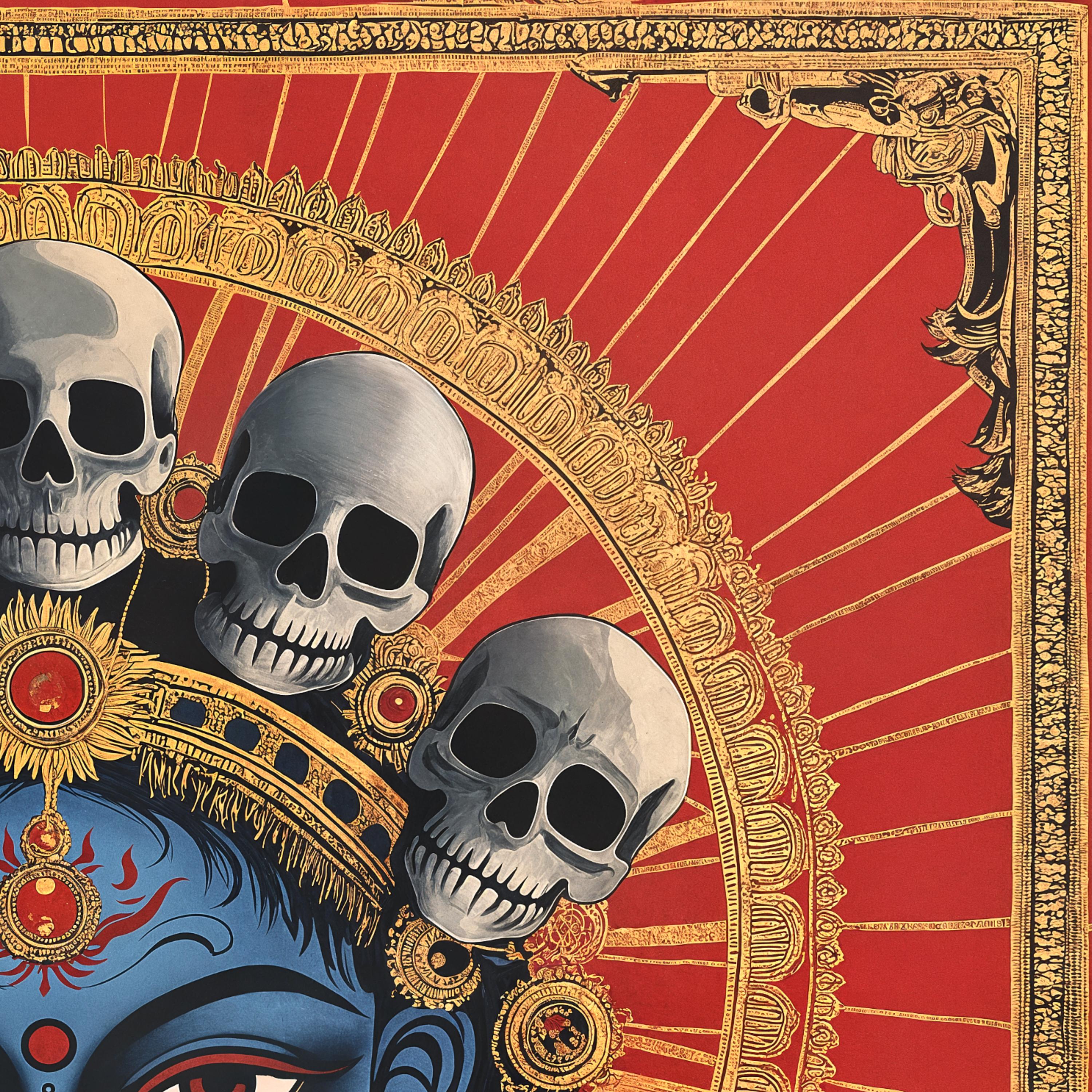 Goddess Kali Painting, Hindu God Printable Wall Art, Kali Ma Poster ...