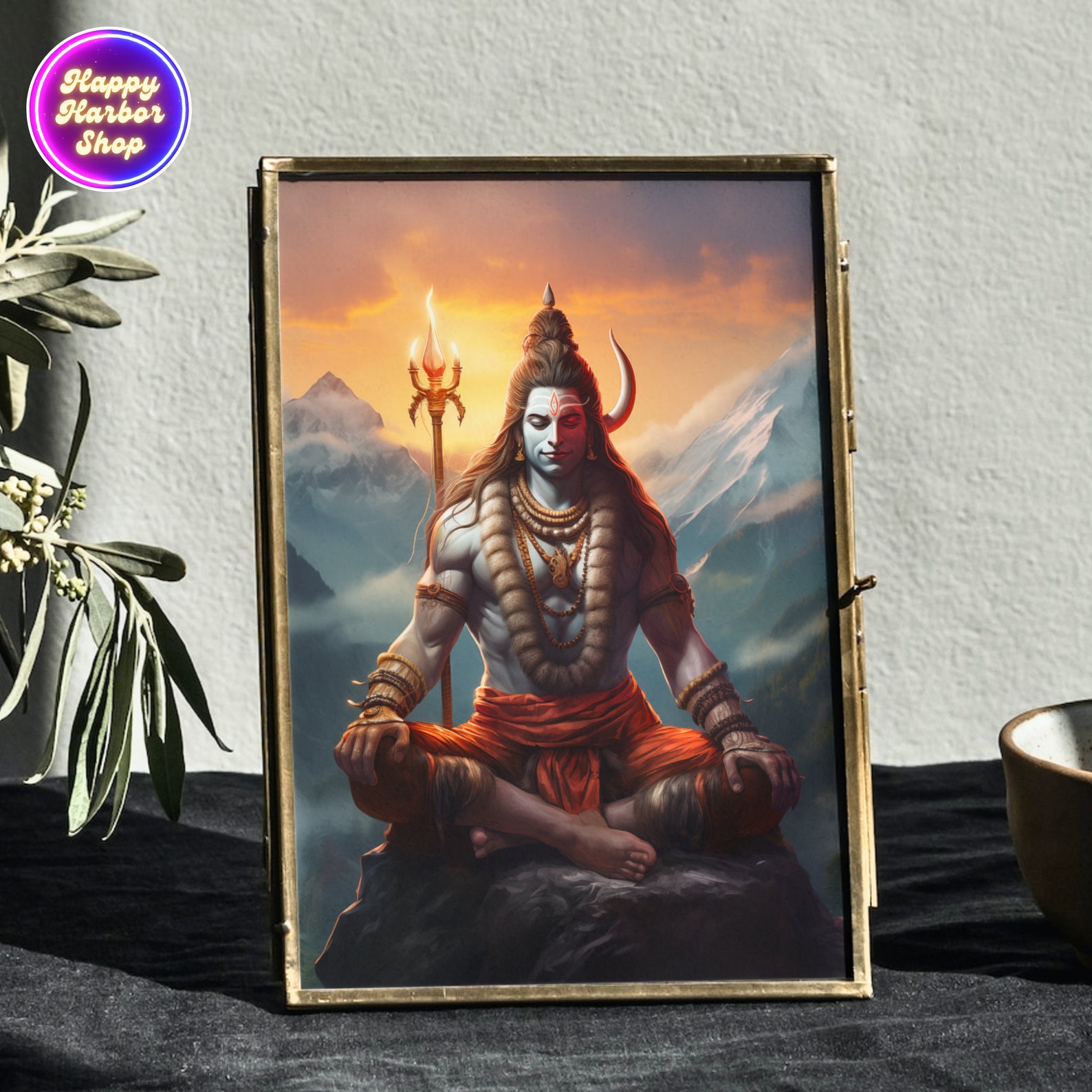 LORD SHIVA PAINTING Shiva Canvas Art Traditional Lord Shiva Art Hindu ...