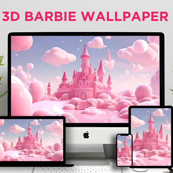 Barbie Digital Wallpaper - Etsy