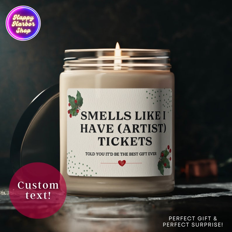 Personalized Concert Tickets, Concert Ticket Gift, Concert Candle Music ...