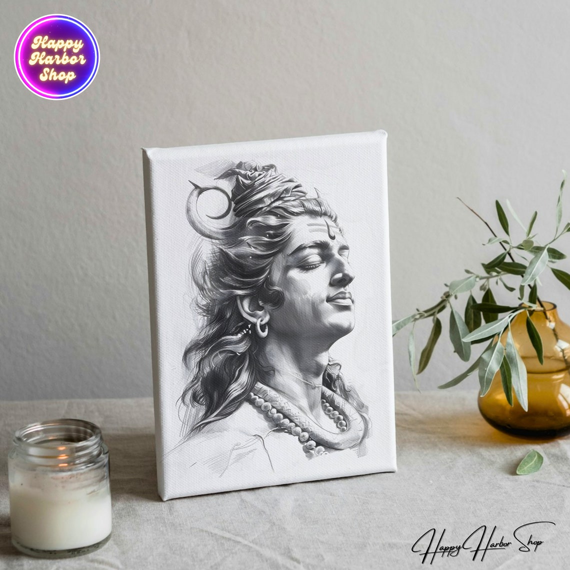 LORD SHIVA Printable Art Shiva God Indian Traditional Shiva Artwork ...