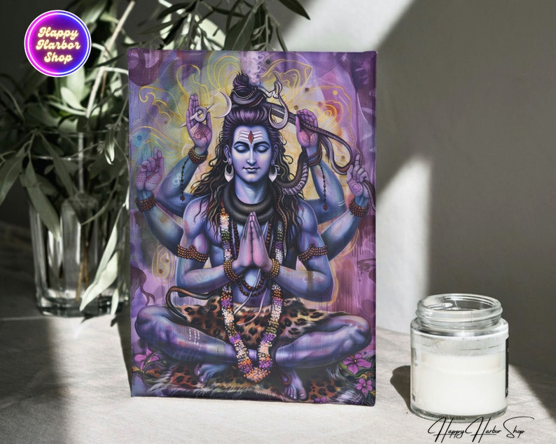 Lord Shiva Wall Art, Shiva Print, Indian God Mahadev Digital Download ...