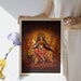 Goddess Durga Painting, Durga Poster, Durga Illustration, Hindu Art ...