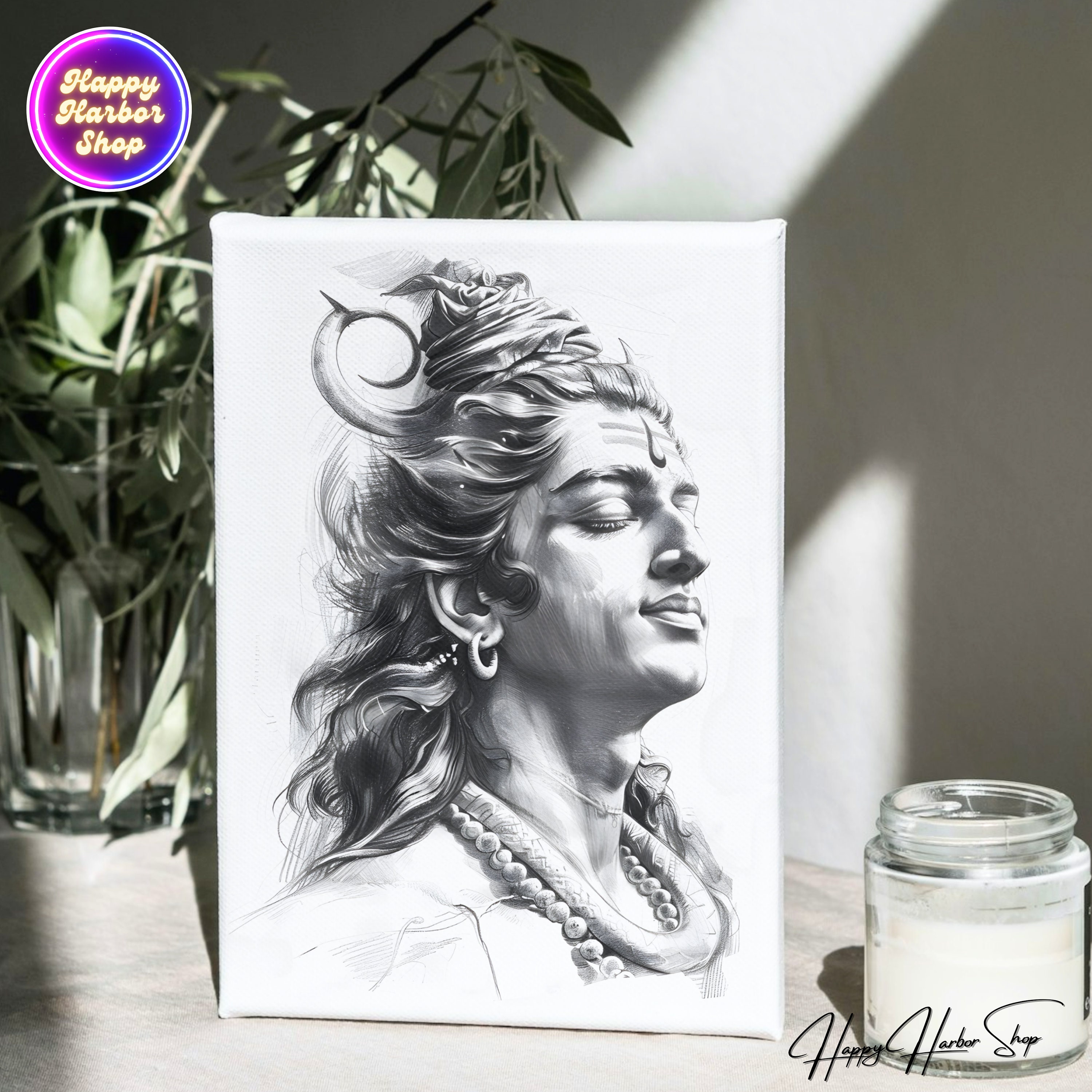 LORD SHIVA Printable Art Shiva God Indian Traditional Shiva Artwork ...