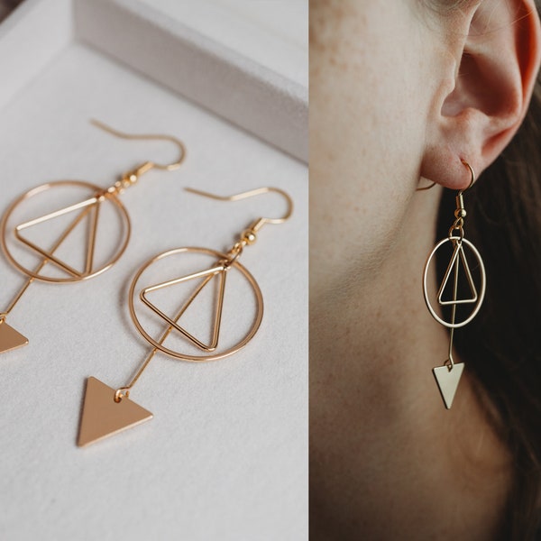 Geometric Earrings - Etsy