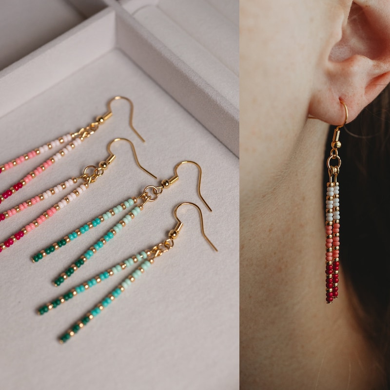 Seed Bead Earrings - Etsy