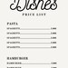 Restaurant Menu Design. Minimalist Style. A5 and Letter Sizes. - Etsy