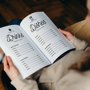 Restaurant Menu Design. Minimalist Style. A5 and Letter Sizes. - Etsy