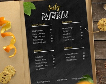 The Perfect Harmony of Taste and Simplicity: Minimalist Restaurant Menu ...