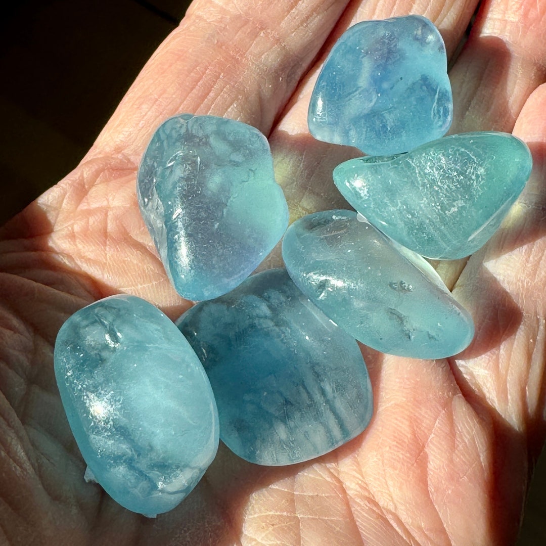 Rare super Blue Aquamarine Tumbles - Etsy