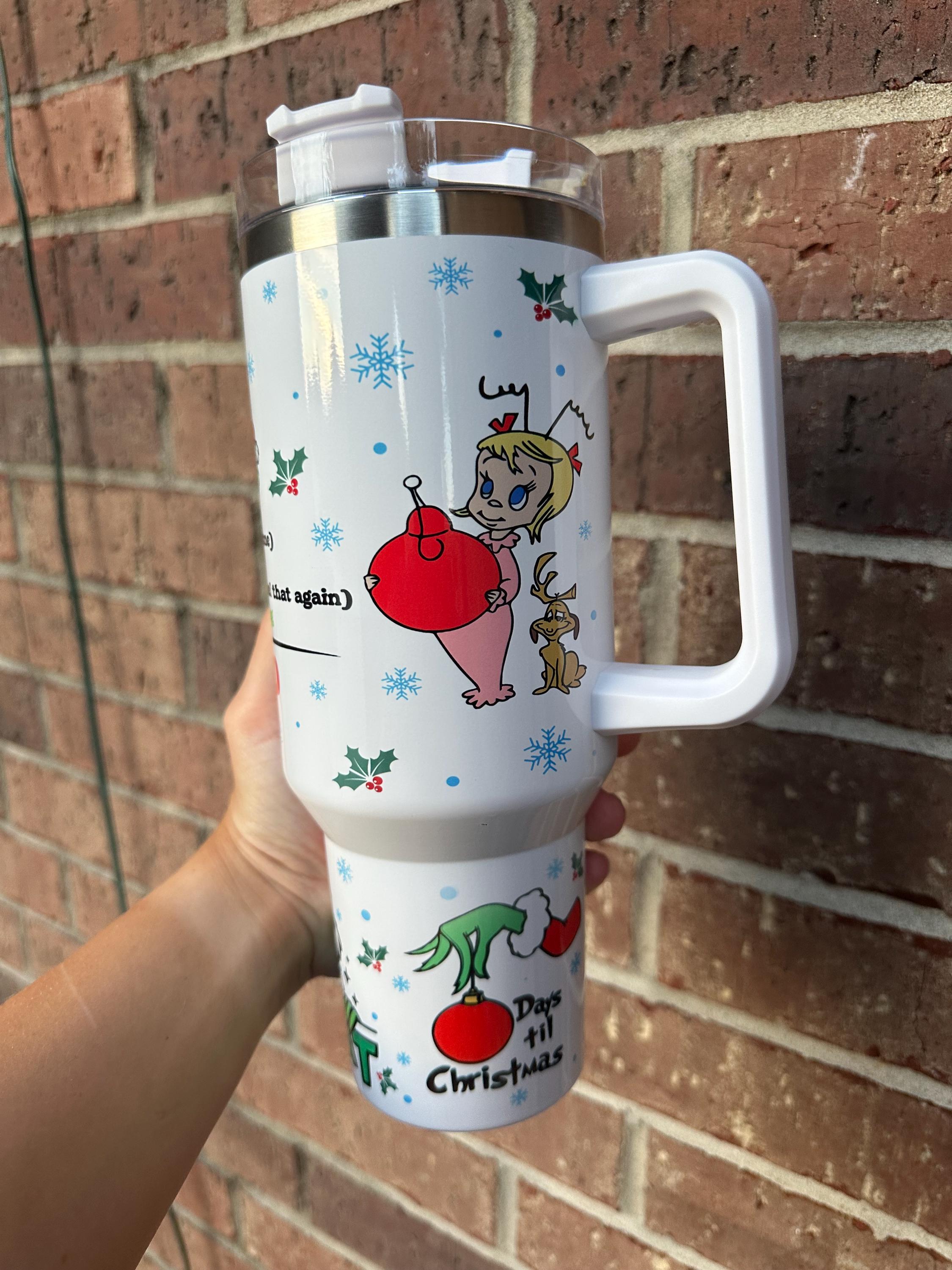 Grinch Schedule Tumbler L 40oz Grinch Tumbler L Merry Christmas Grinch ...