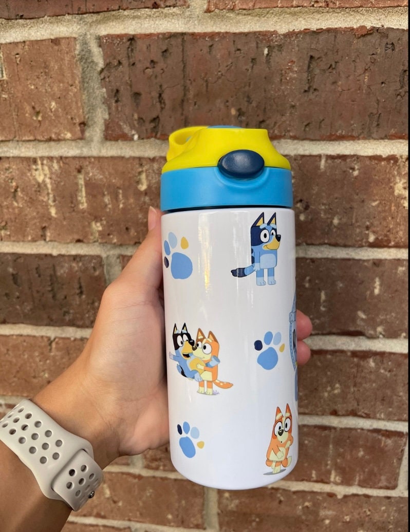 Bluey Kids Water Bottle L Bluey Water Bottle L Bluey Tumbler L Bluey ...