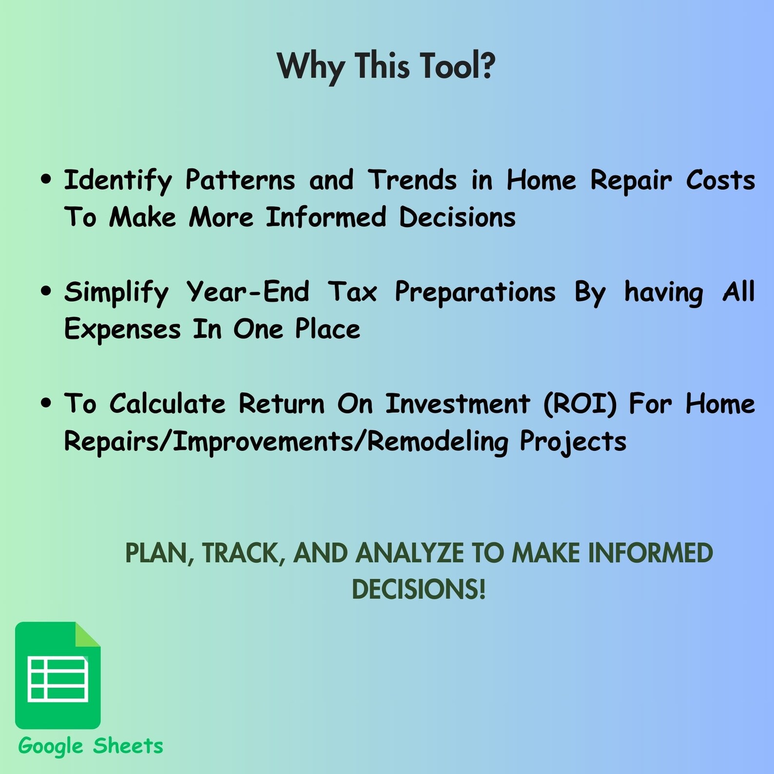 Budget and Expense Tracker Spreadsheet Template for Home Repair ...