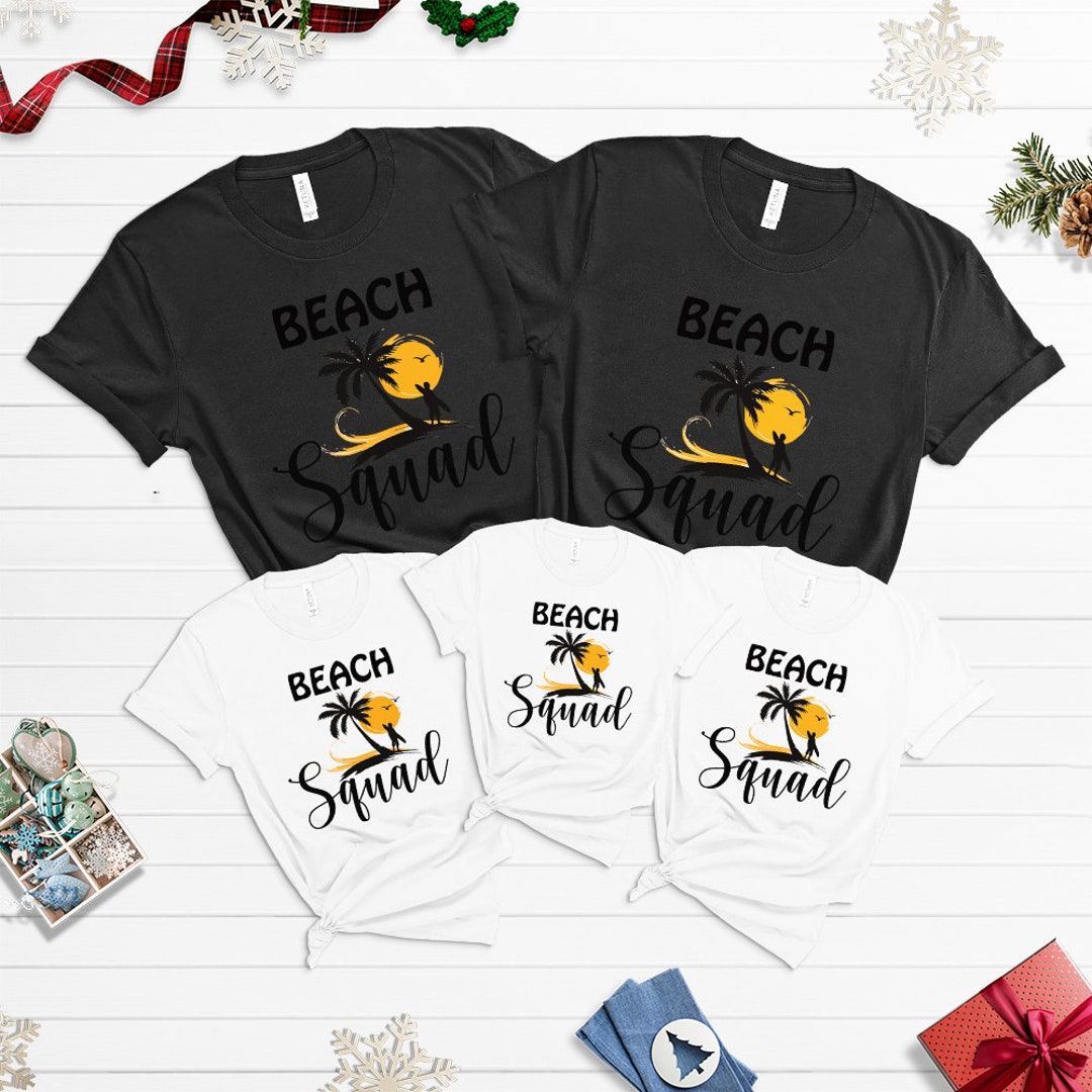Beach Squad Vacation Shirts Cute Beach Shirts Family - Etsy