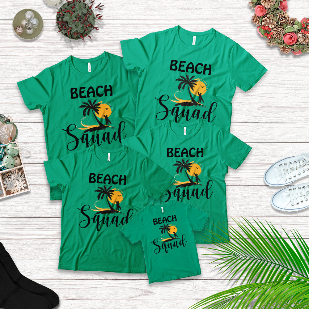 Beach Squad Vacation Shirts Cute Beach Shirts Family - Etsy