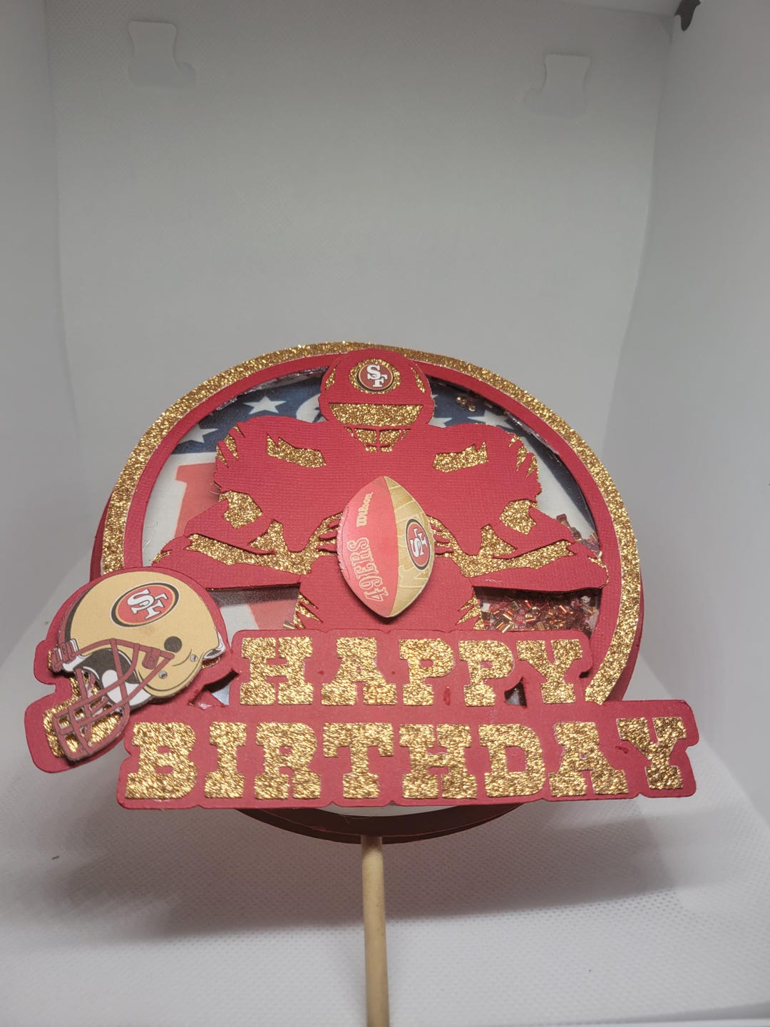San Francisco Forty Niners Cake Topper / Shaker - Etsy