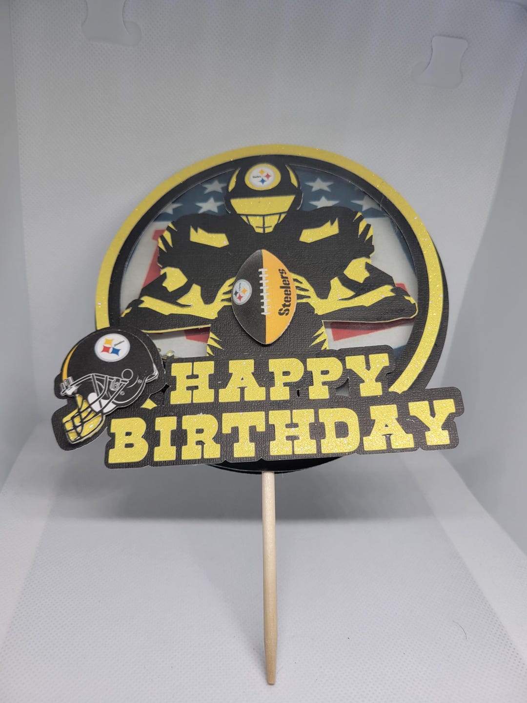 Pittsburgh Steelers Cake Topper/shaker (please Order 1 or 2 Weeks in ...