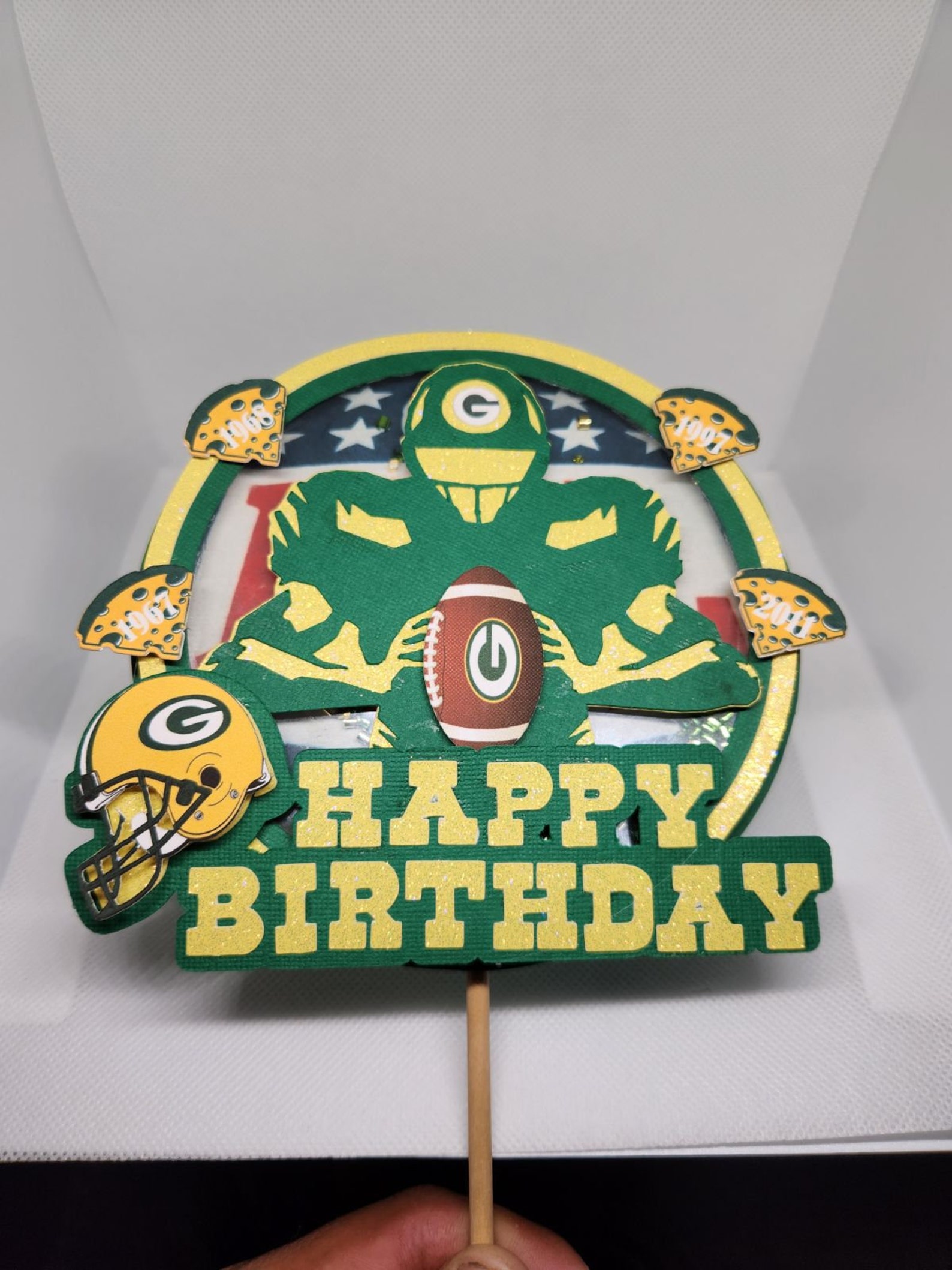 Greenbay Packers Cake Topper/shaker - Etsy