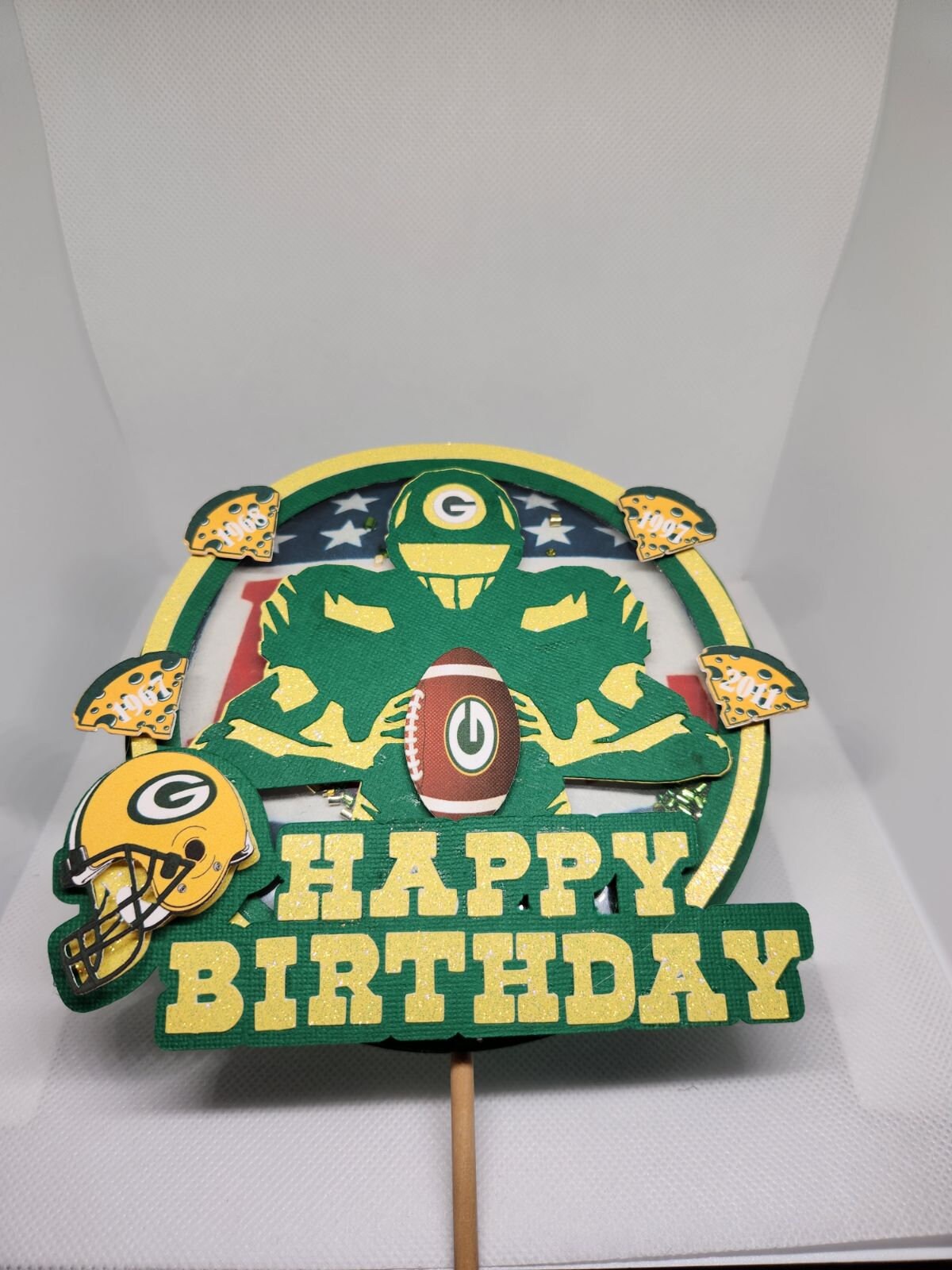 Greenbay Packers Cake Topper/shaker - Etsy