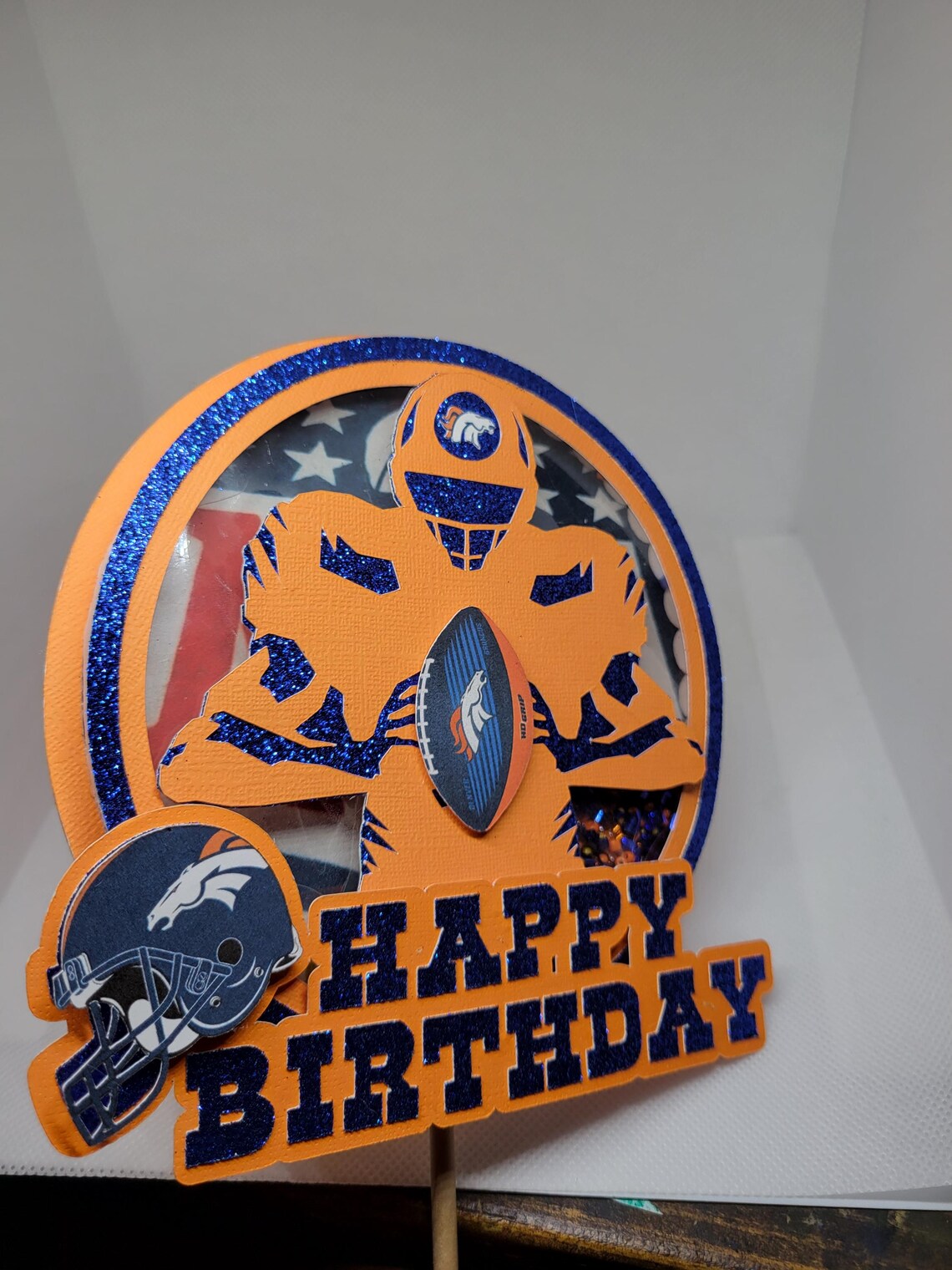 Denver Broncos Cake Topper/shaker - Etsy