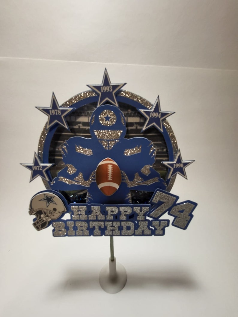 Dallas Cowboys Cake Topper/shaker - Etsy