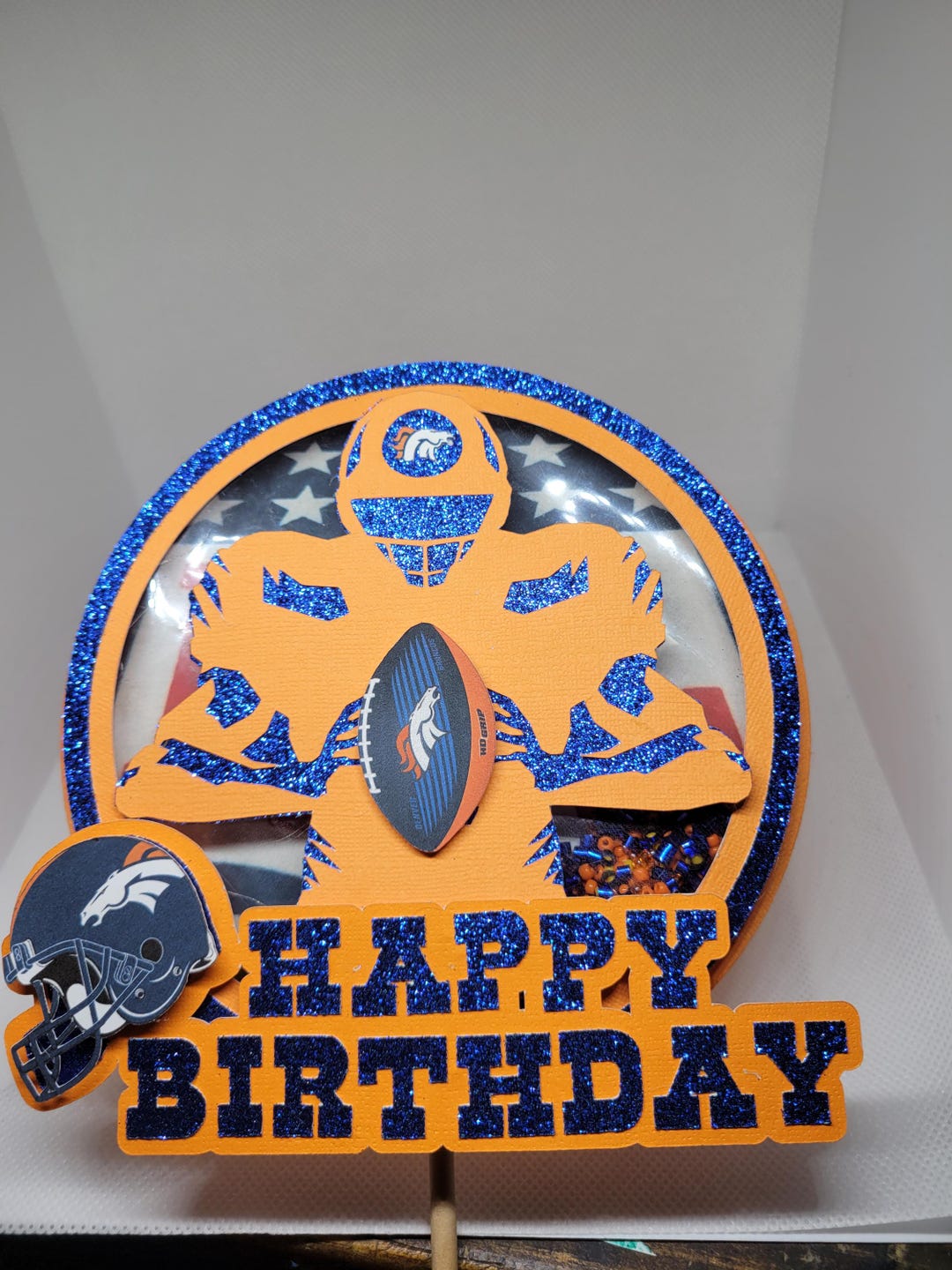 Denver Broncos Cake Topper/shaker - Etsy
