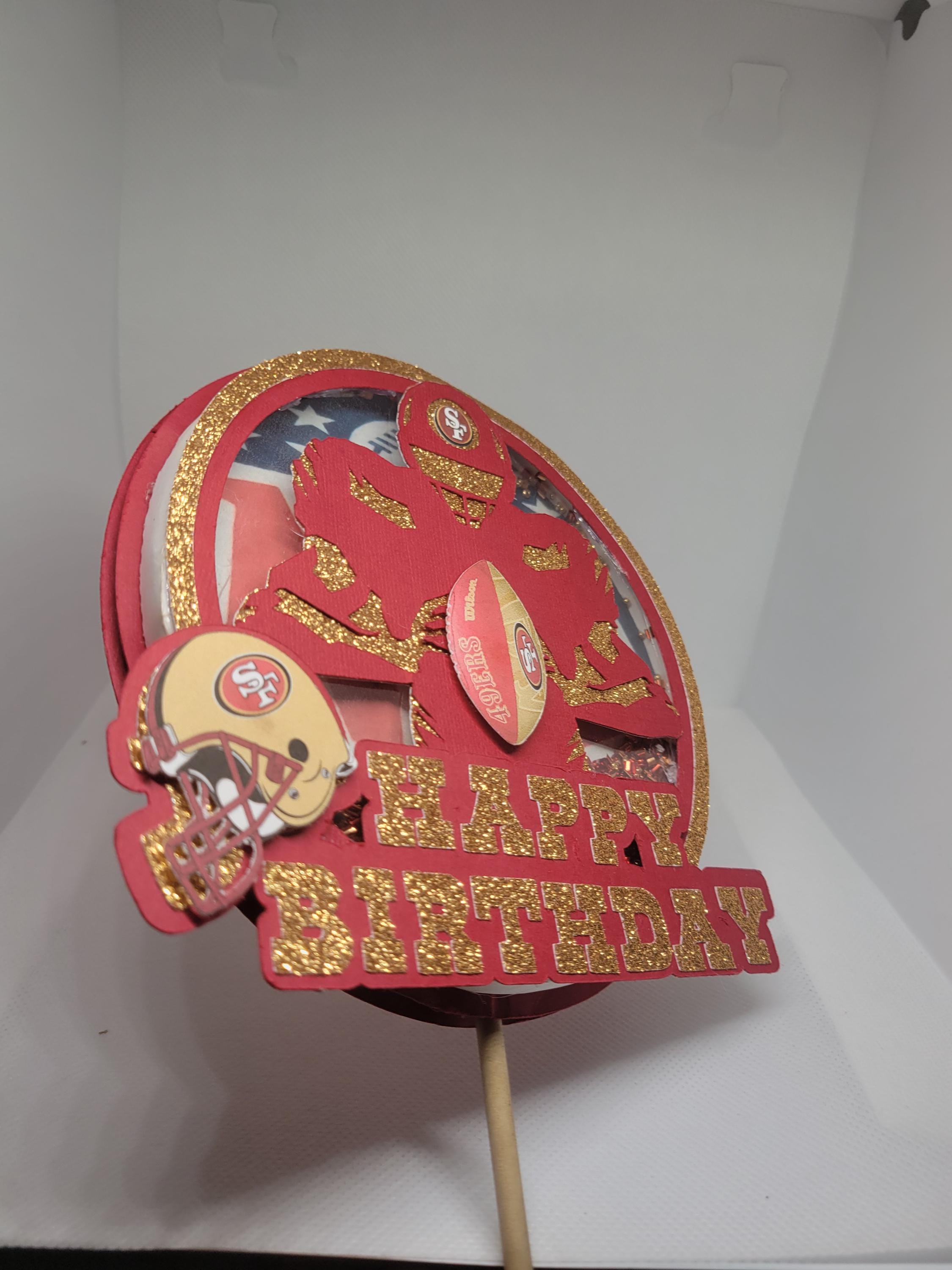 San Francisco Forty Niners Cake Topper / Shaker - Etsy