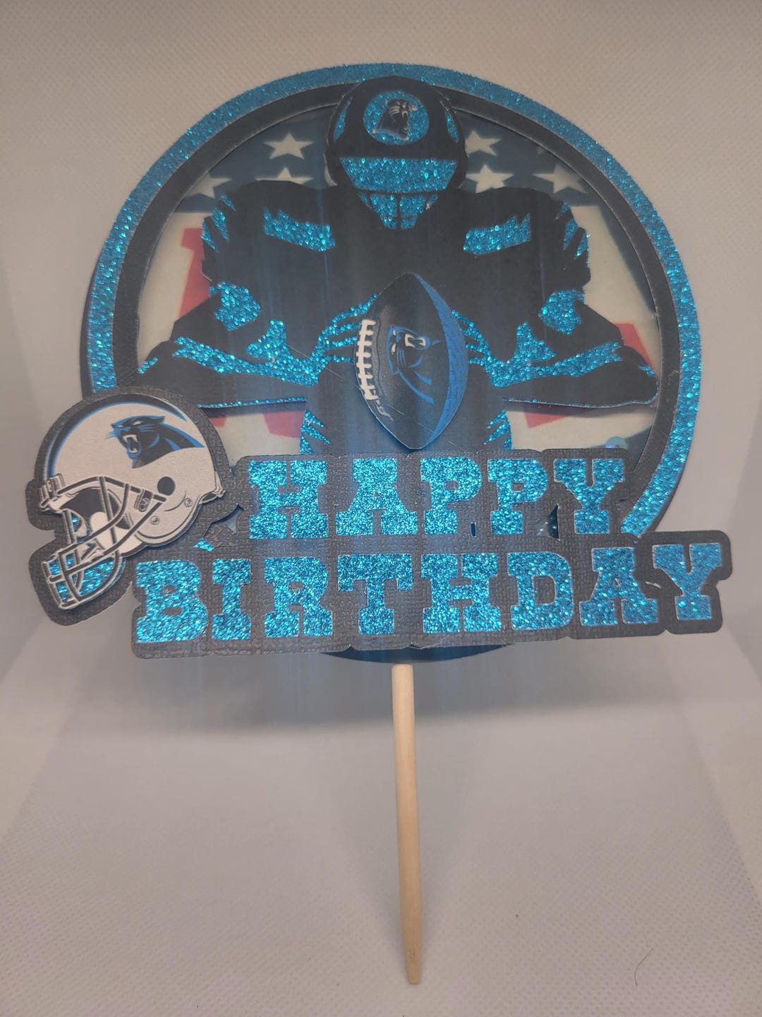 Carolina Panthers Cake Topper/shaker - Etsy