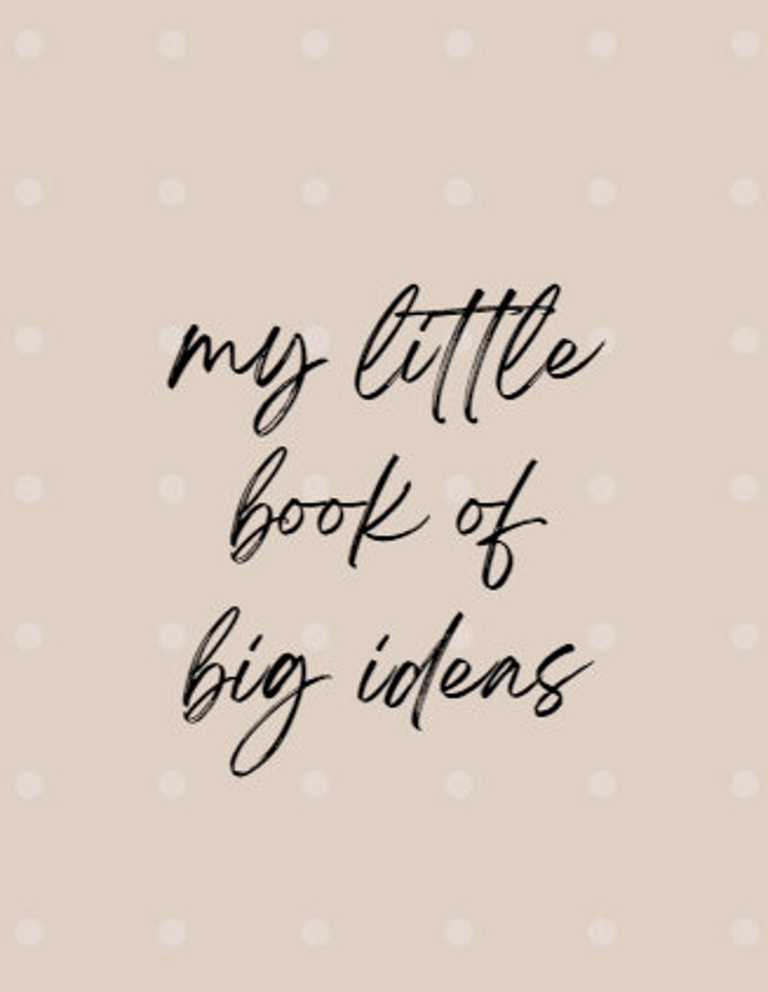 The Little Book Journal Printable - Etsy
