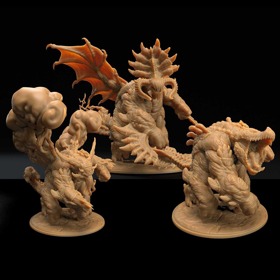 Kaiju of the Rift: Rift Demon Set Dragon Trappers Lodge - Etsy