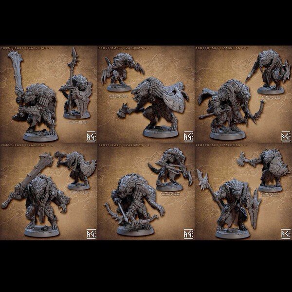 Lizardmen Miniature - Etsy