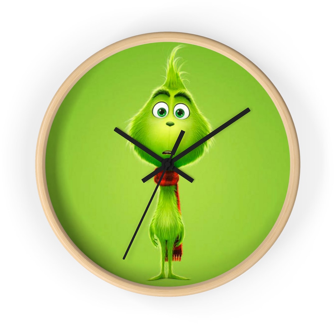 Baby Grinch Wall Clock - Etsy