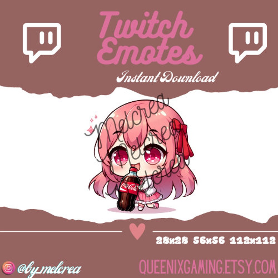Coca Cola Chibi Emote - Etsy