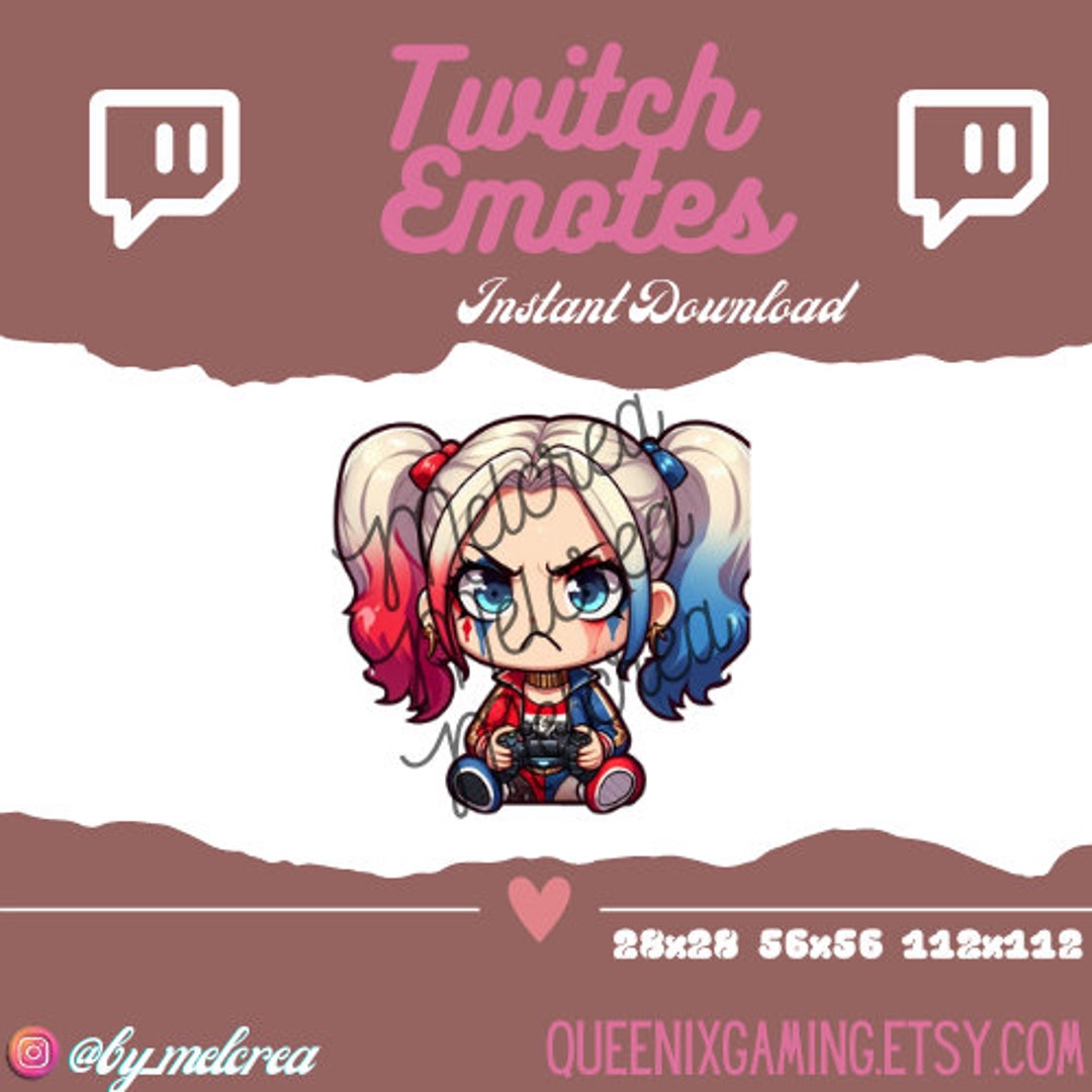 Emote Chibi Harley Quinn Controller - Etsy Australia