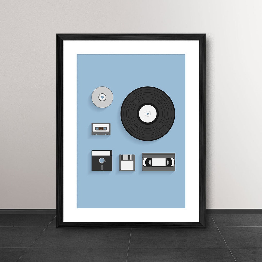 Vintage and Retro Data Storage Poster Print, Add That Touch of ...
