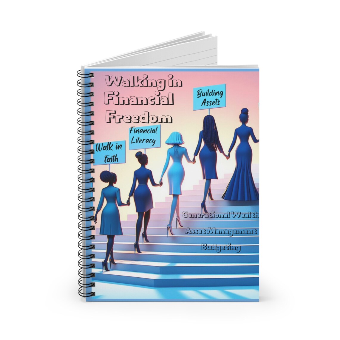Cute Aesthetic Financial Literacy Planner Tracker Spiral Journal ...